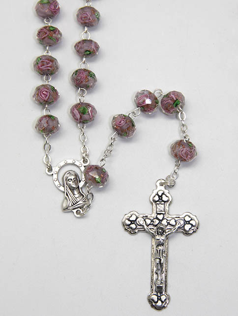 Rosary Glass Faceted Beads 9 Mm Gatto Christian Shop