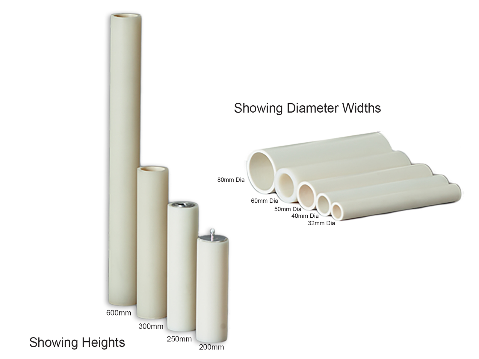 Plastic Candle Tube 50mm (2") Diameter | Gatto Christian Shop